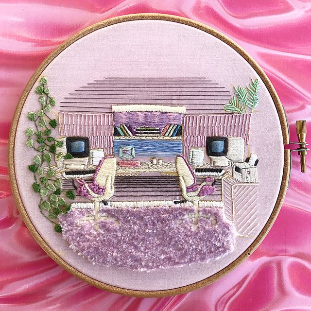 ’80s Office Embroidery – NeonTalk